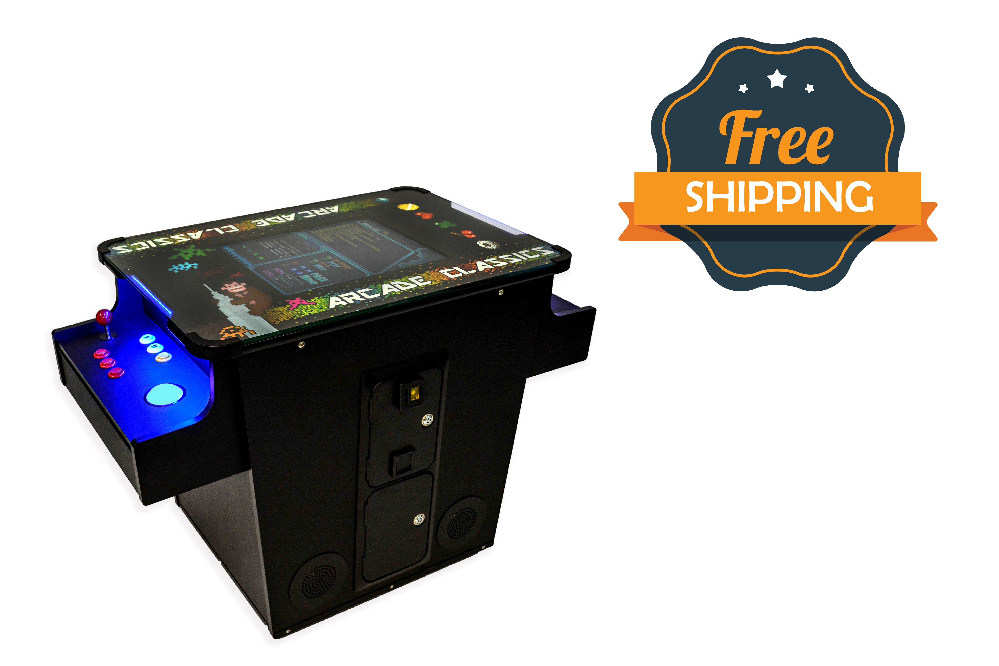 Full-sized Cocktail Table Arcade Game with 456 Classic and Golden Age ...